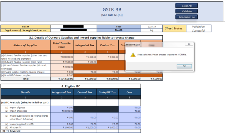 File GSTR-3B: Online on GST Portal or using Offline Tool - Learn by Quicko