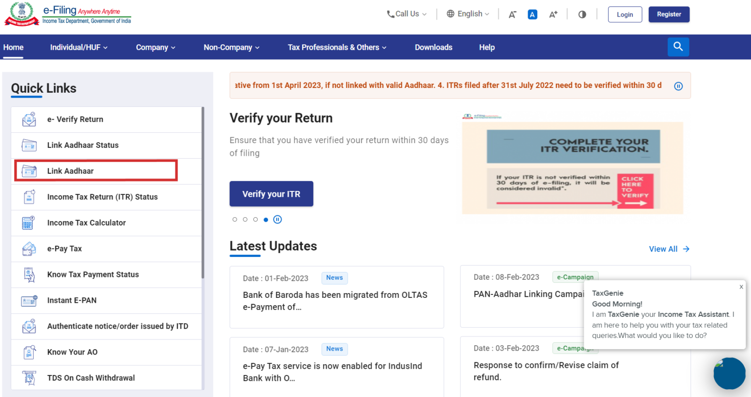 Link PAN card with Aadhaar card : Step-by-step process - Learn by Quicko
