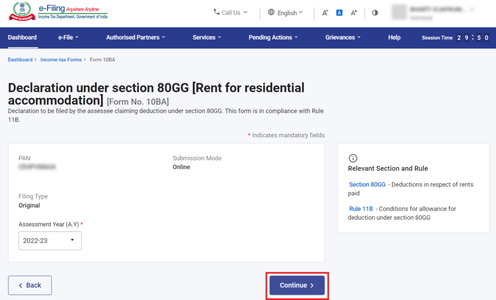 Form 10BA : Claim Deduction under section 80GG - Learn by Quicko