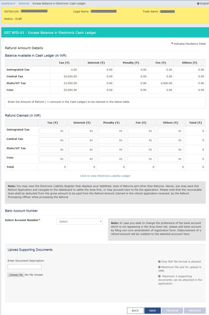 GST Refund : Excess Balance in E-Cash Ledger - Learn by Quicko