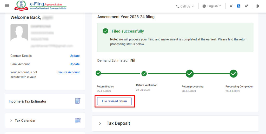 Section 139(5): Revised Return - Learn by Quicko