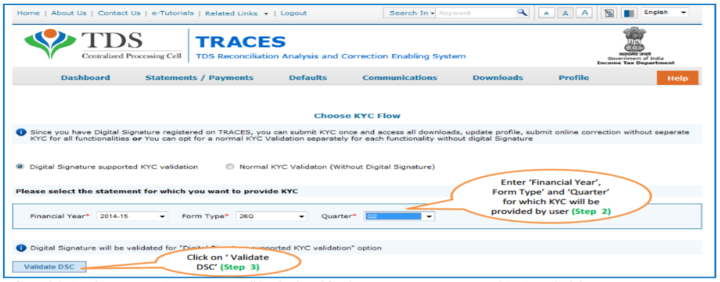 TRACES : Download 26QC Justification Report - Learn by Quicko