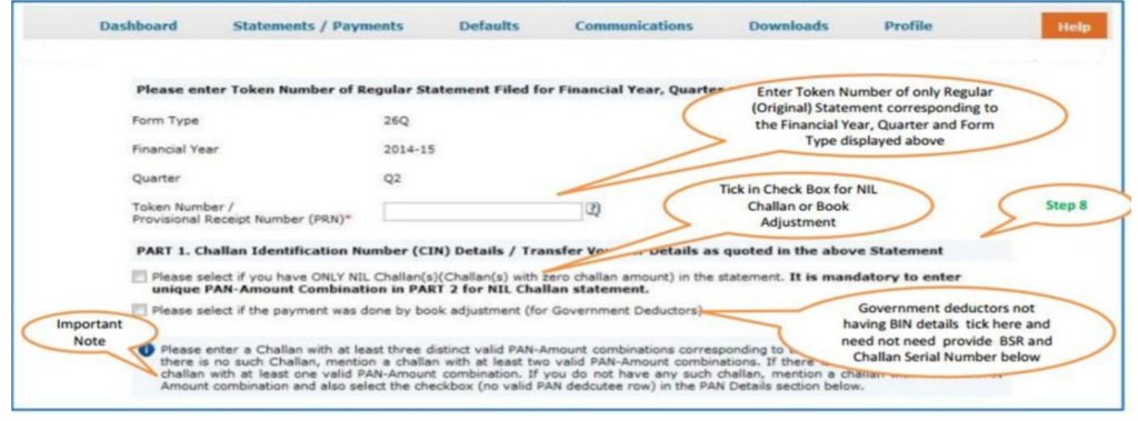 TRACES : Download 26QC Justification Report - Learn by Quicko