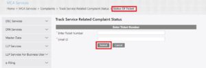 MCA Portal : Track Service Complaint Status - Learn by Quicko