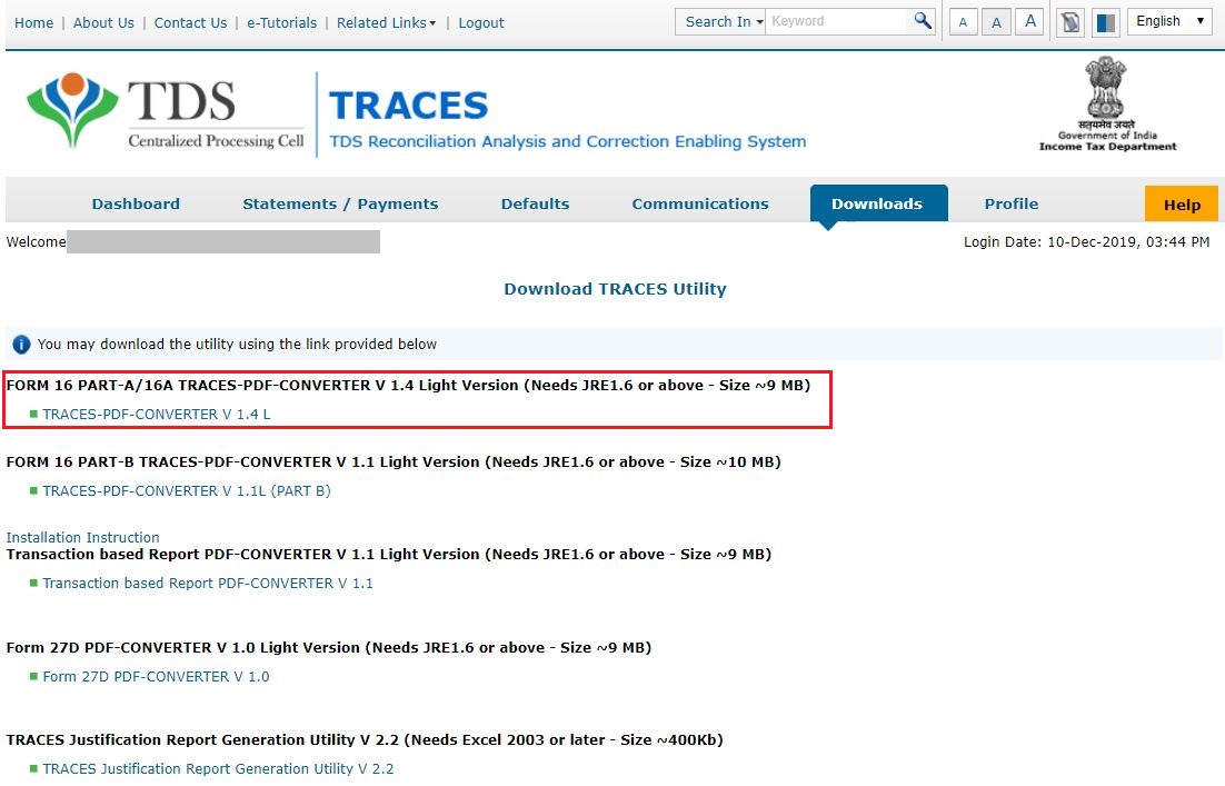 Steps To Download Form 16A From TRACES Portal Learn By Quicko