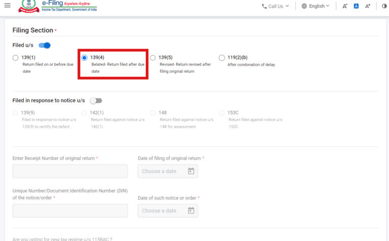 How to file Belated Return u/s 139(4)? - Learn by Quicko