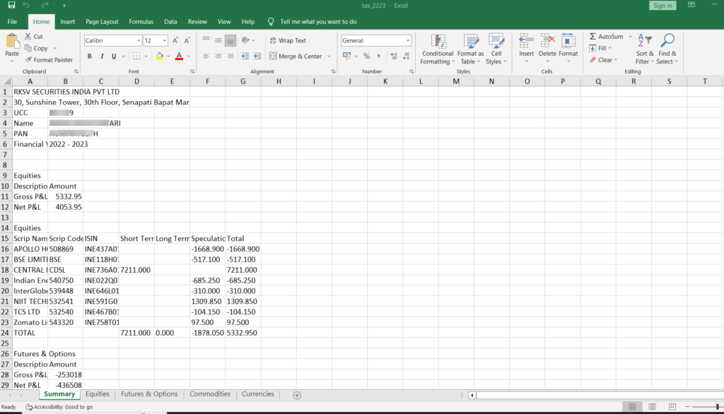 Download Tax Profit and Loss report from Upstox - Learn by Quicko