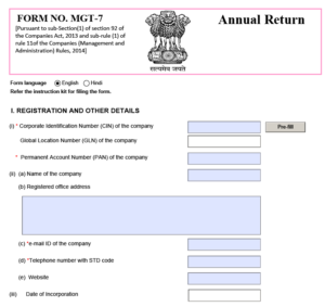 MGT-7 Form : Complete Guide for Annual Return - Learn by Quicko
