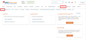 ICICI Direct : Login, Download Holding Statement, Tax P&L Report and ...