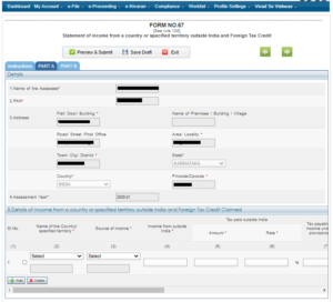 Form 67 : Claiming Foreign Tax Credit - Learn by Quicko
