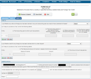 Form 67 : Claiming Foreign Tax Credit - Learn by Quicko