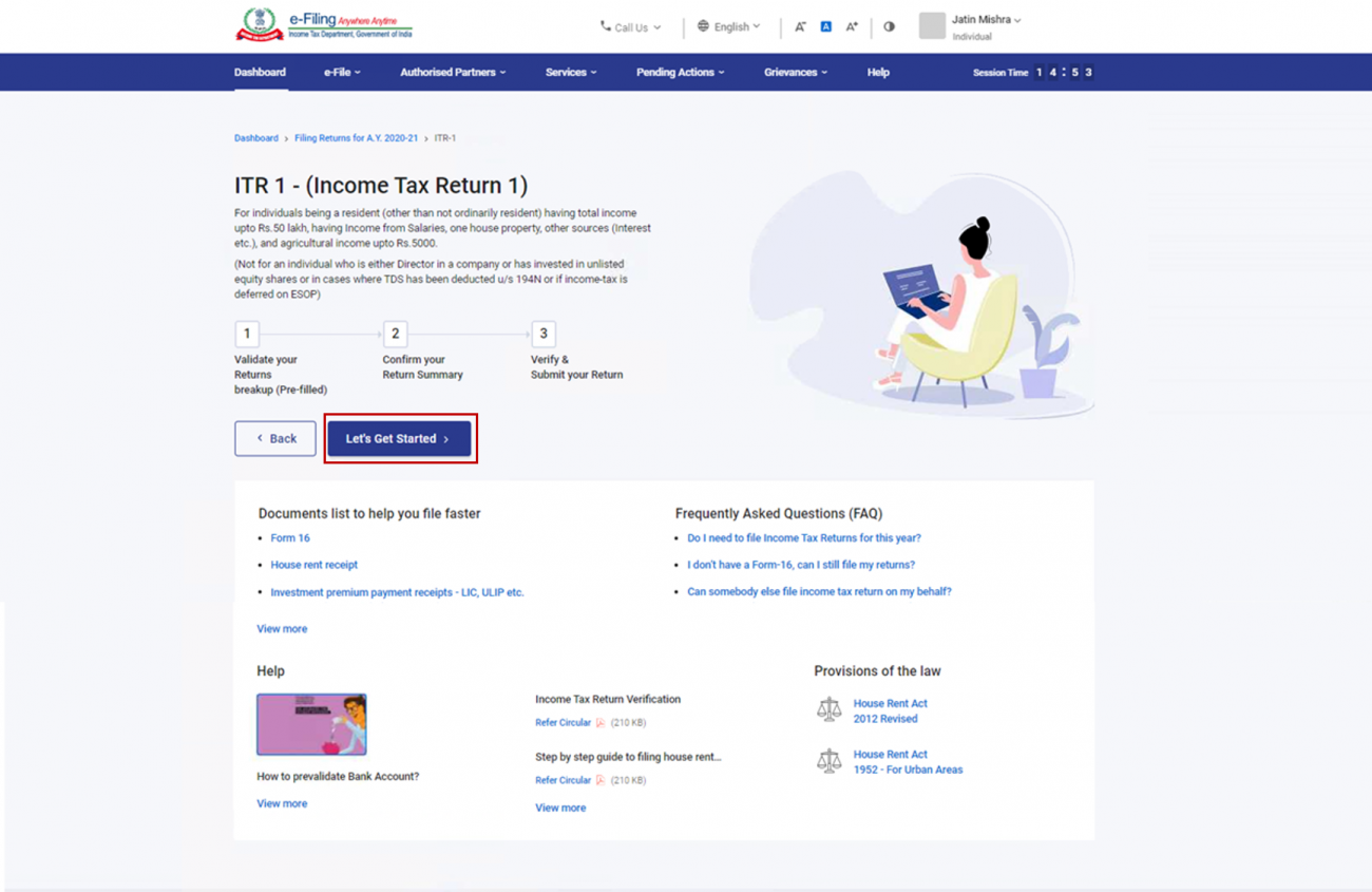 File ITR-1 Sahaj Form online for Salaried Employee - Learn by Quicko