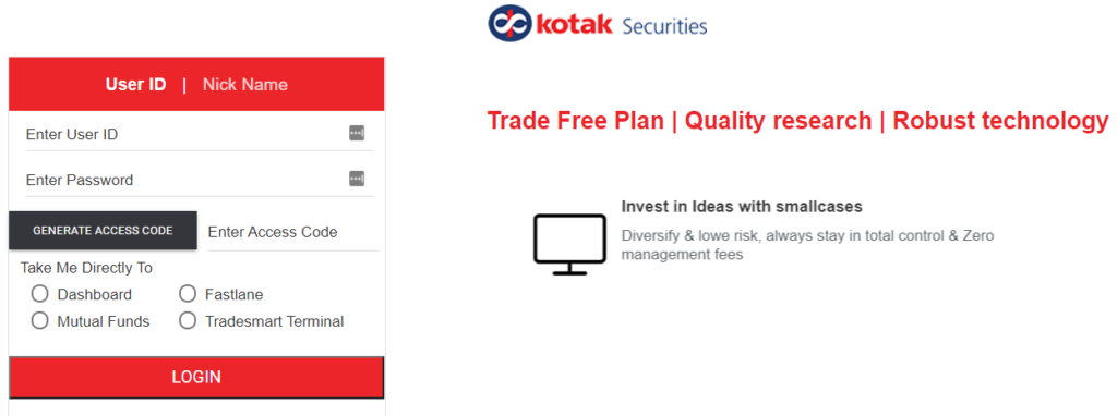 Kotak Securities: Create an account and Log in, Download Holding ...