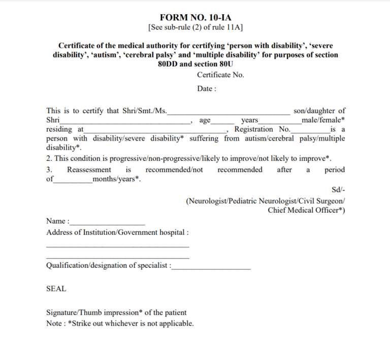 80U - Tax Dedution for Disabled Individuals - Learn by Quicko