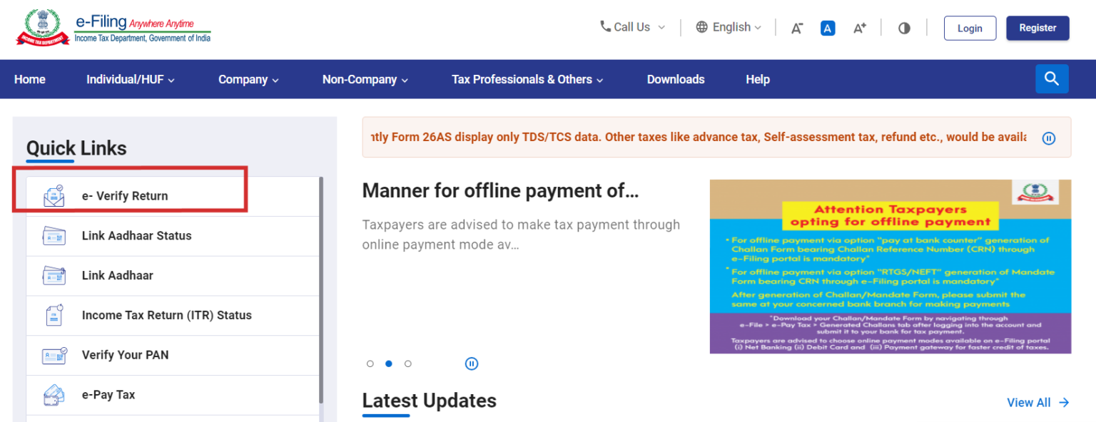 Income Tax Return - How to e Verify ITR? - Learn by Quicko