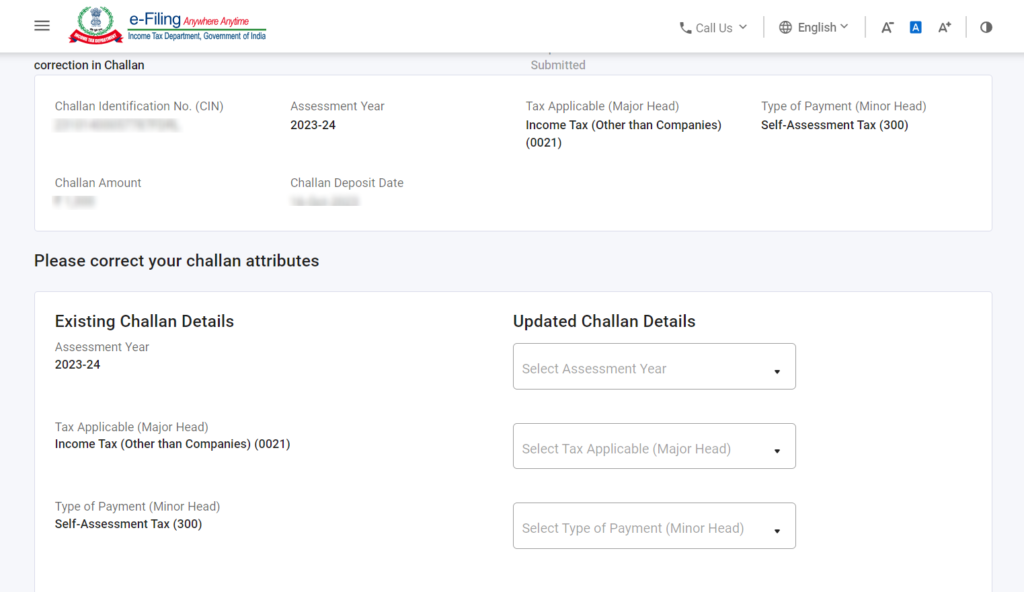 Income Tax Challan Correction - Learn by Quicko