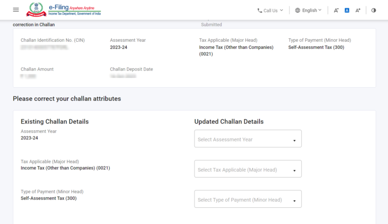 Income Tax Challan Correction - Learn by Quicko